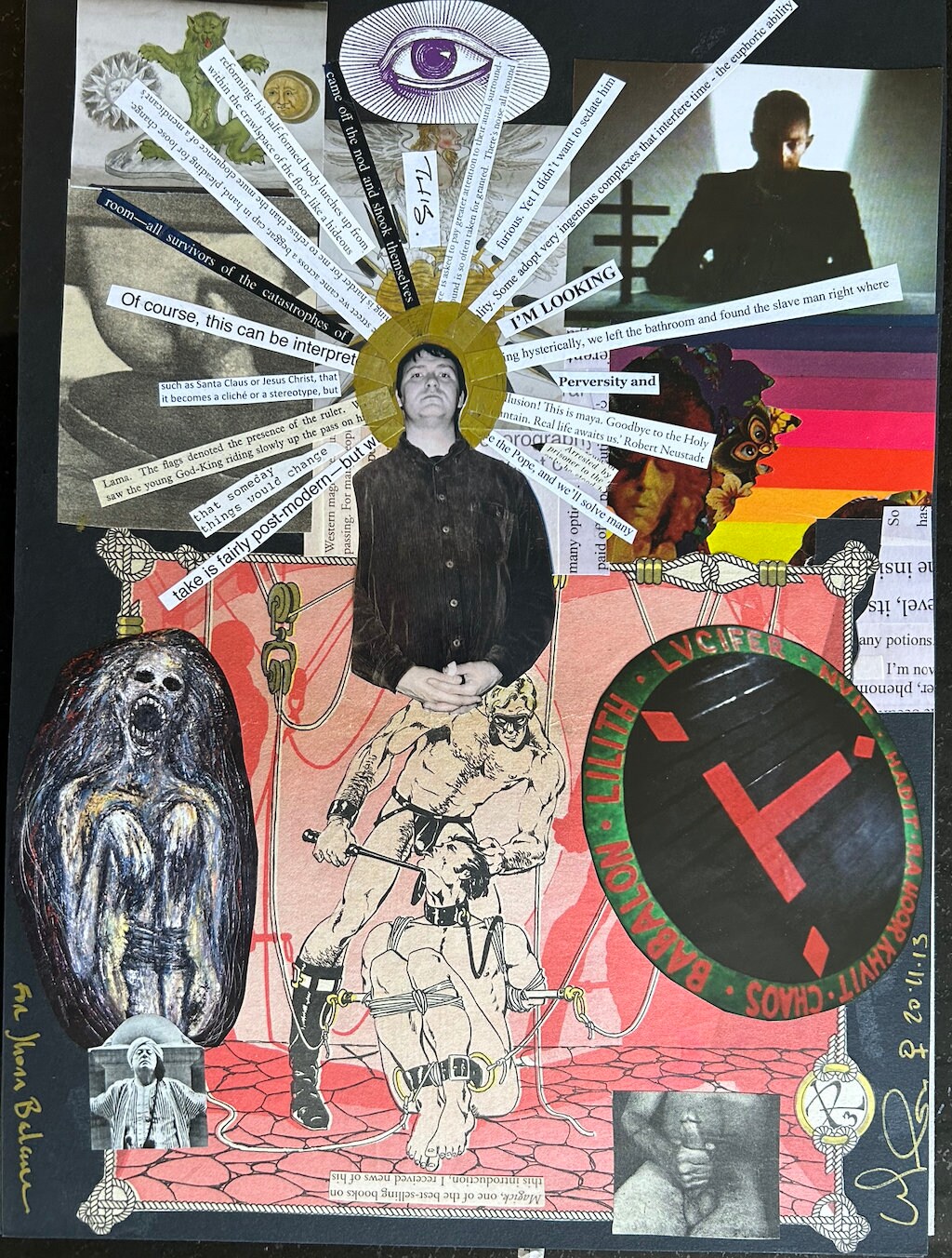 Collage Portrait of Jhonn Balance of Coil, With TOPY Cross, Derek ...