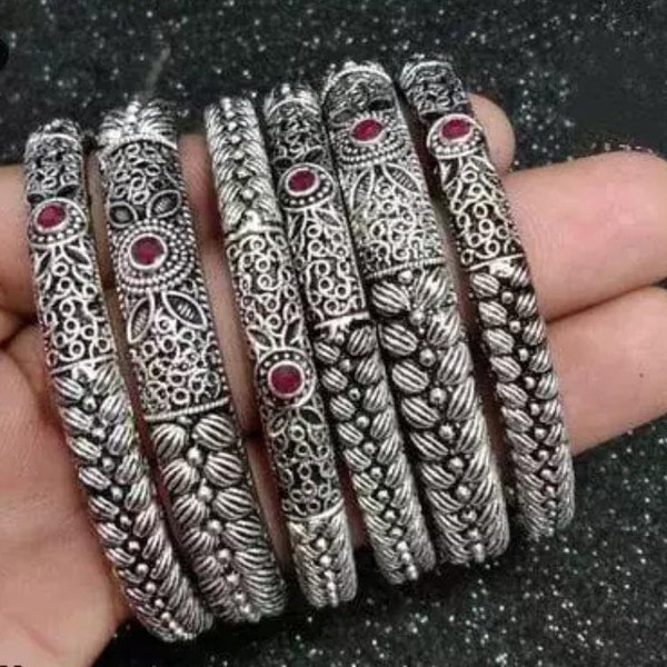 Oxidized Bangles - Etsy