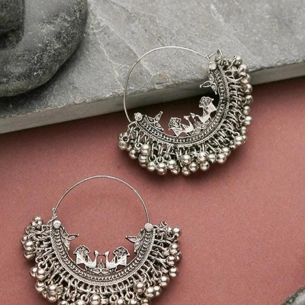 Oxidised Earrings - Etsy