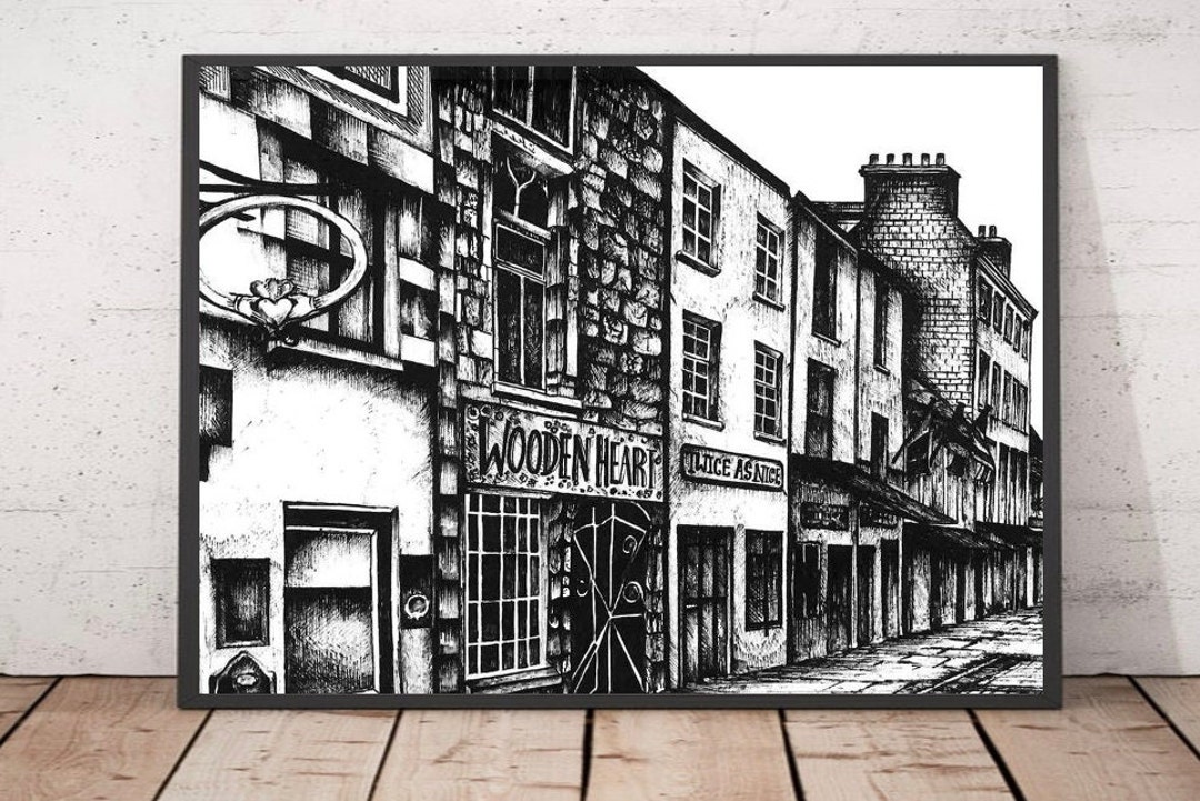 Galway Digital Download Art Print Architecture Travel Poster Handmade ...