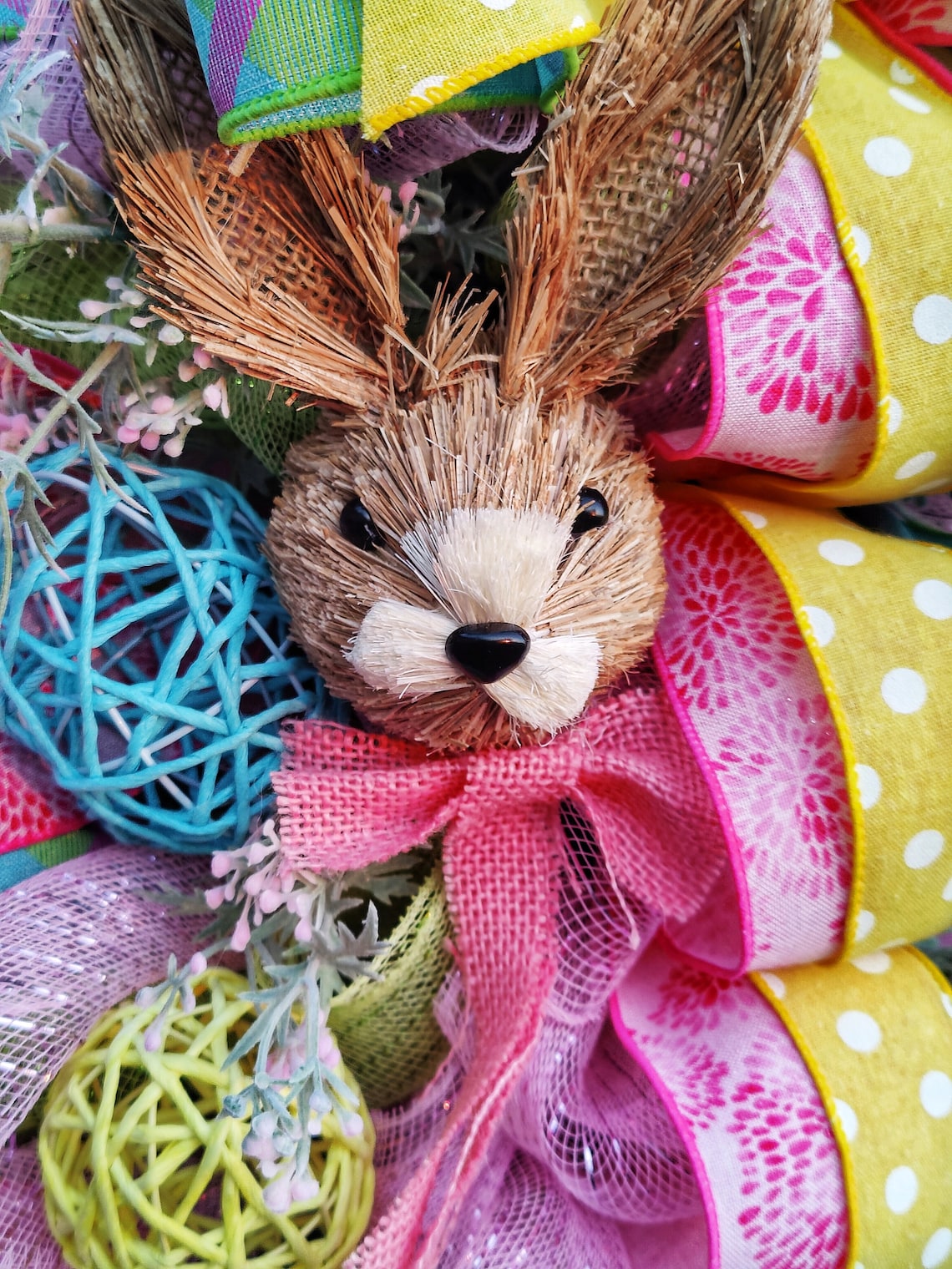 Easter Swag, Easter Wreath, Easter Bunny Swag, Whimsical Easter Swag ...