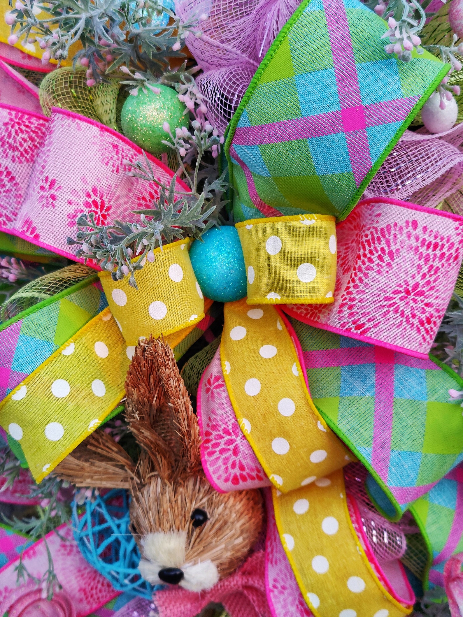 Easter Swag, Easter Wreath, Easter Bunny Swag, Whimsical Easter Swag ...