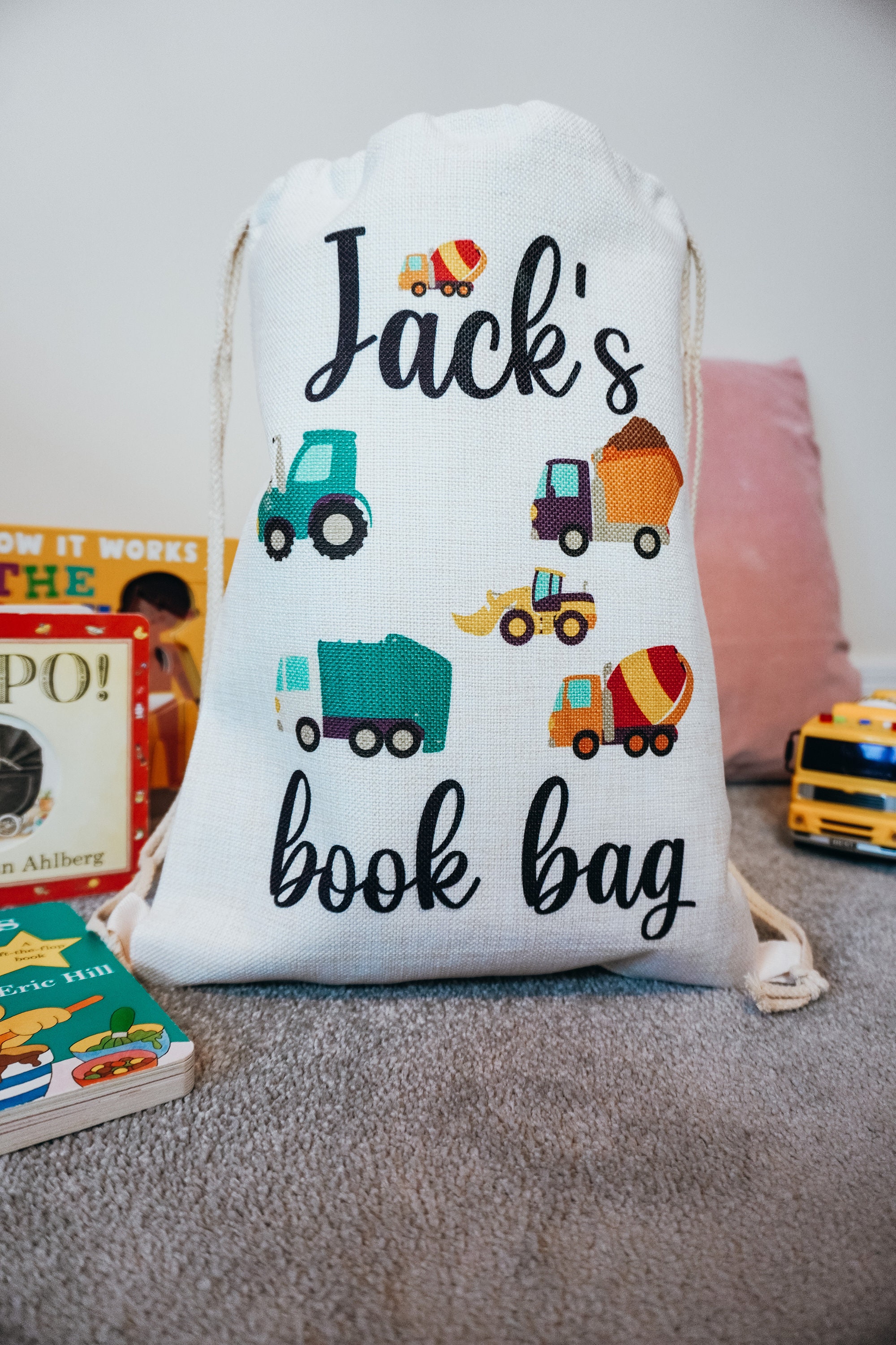 Personalised Book Bags for Children, Personalised for Teachers ...