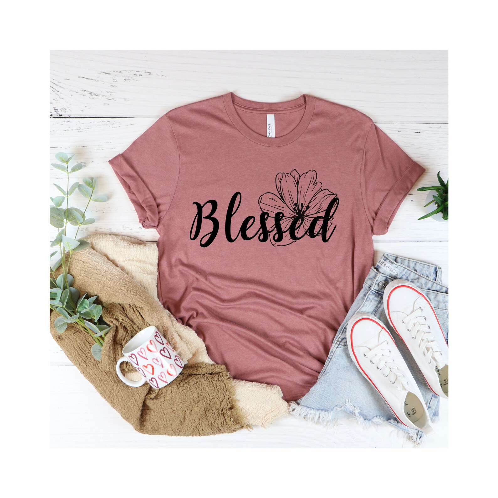 Blessed Svg, Flower Svg, Plant Svg, Christian Svg, Faith Svg, Jesus Svg ...