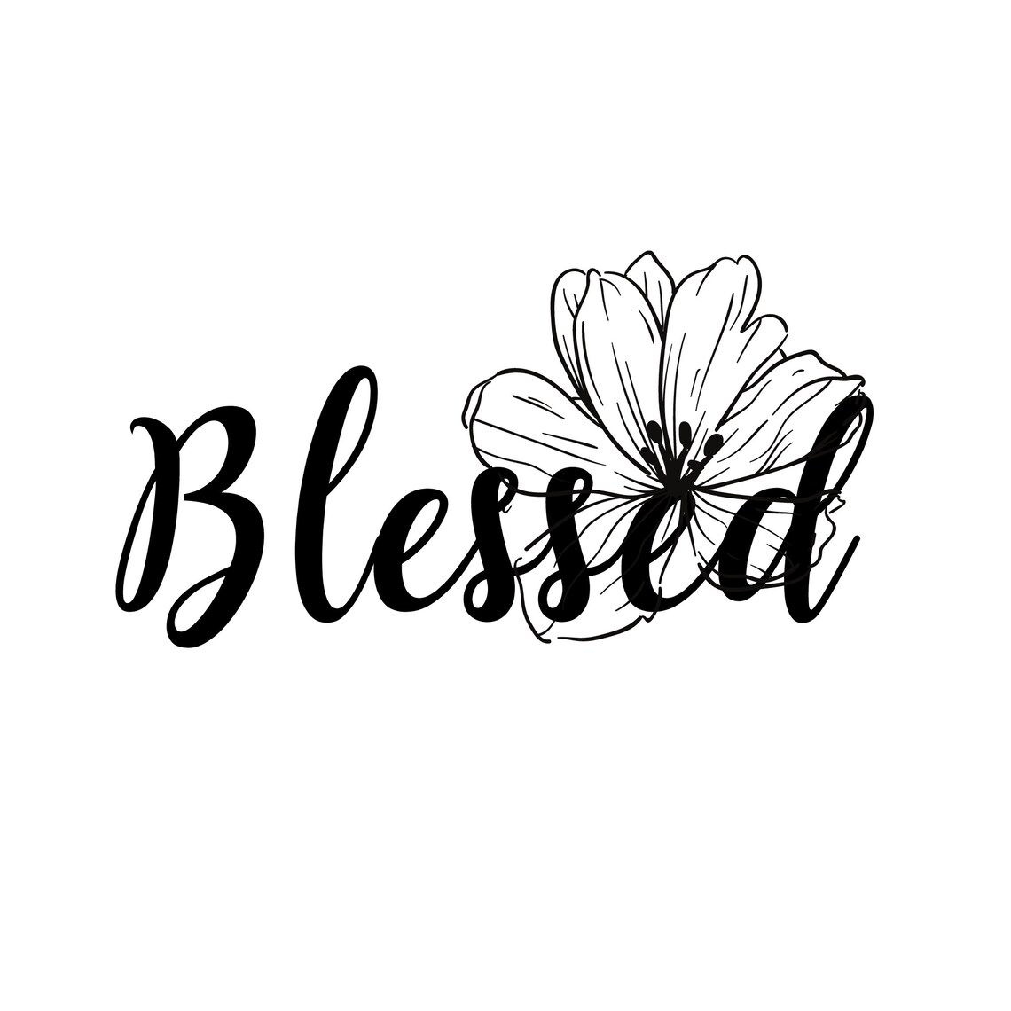 Blessed Svg Flower Svg Plant Svg Christian Svg Faith Svg - Etsy Canada