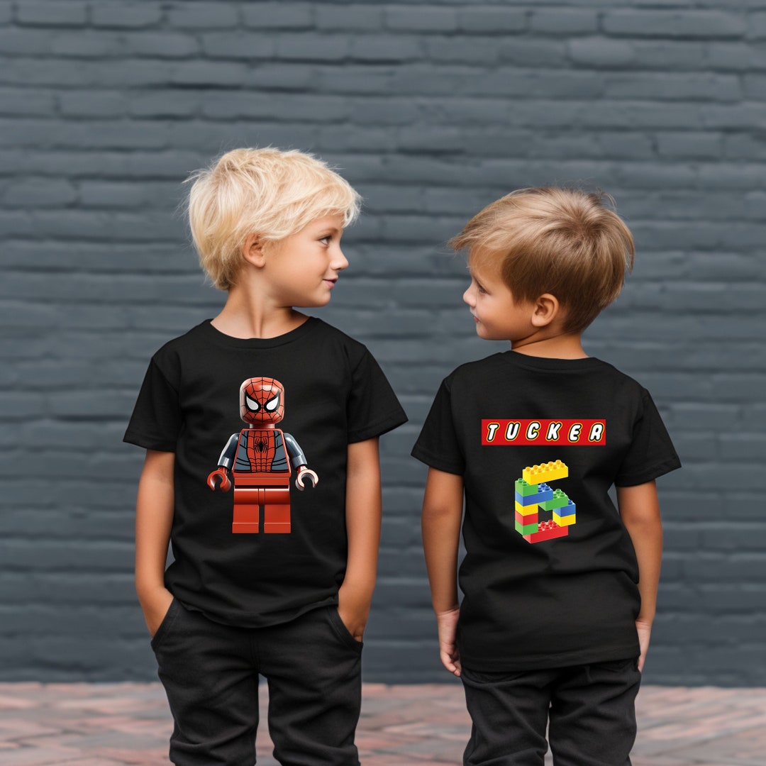 Personalized Helmet Name Birthday Shirt, Lego Birthday Shirt, Hero ...