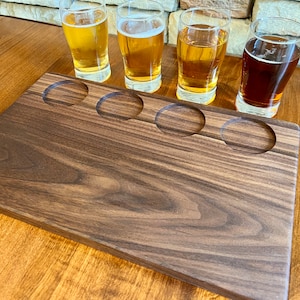 Beer Gift for the Beer Expert is a Beer Tasting Flight Board for Home ...