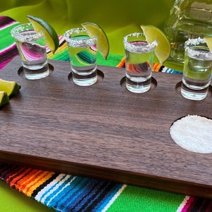Tequila and Mezcal Drink Flight Board Gift for Home Bar Personalized ...