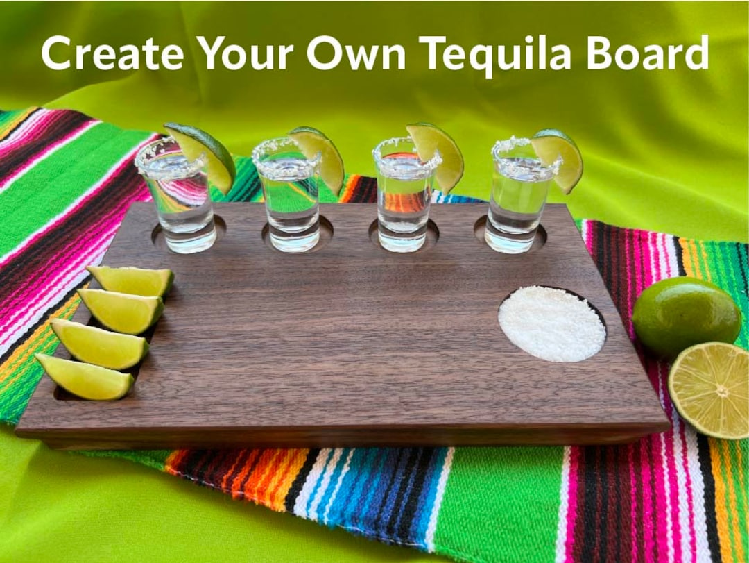 Personalized Tequila Shot Board, Tequila Bar Custom Gift, Personalized ...