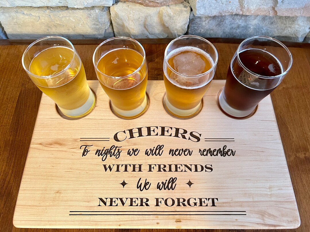 Personalized Beer Gift for the Beer Expert is a Beer Flight Board for ...