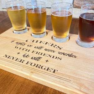 Personalized Beer Gift for the Beer Expert is a Beer Flight Board for ...