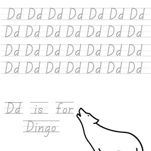 26 Printable A to Z Trace and Color the Alphabet Animal Phonics ...