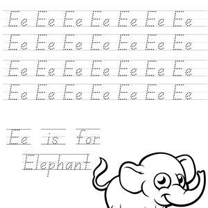 26 Printable A to Z Trace and Color the Alphabet Animal Phonics ...