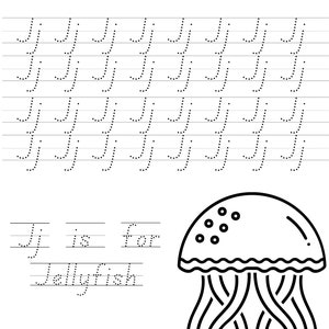 26 Printable A to Z Trace and Color the Alphabet Animal Phonics ...