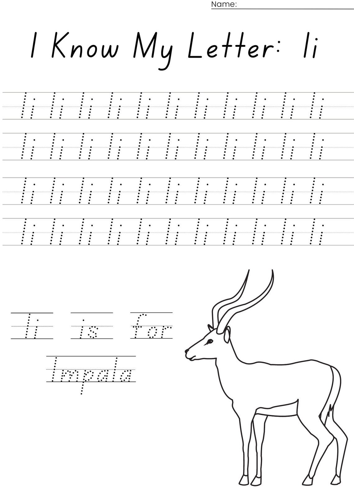 26 Printable A to Z Trace and Color the Alphabet Animal Phonics ...