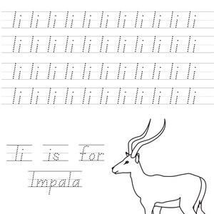 26 Printable A to Z Trace and Color the Alphabet Animal Phonics ...