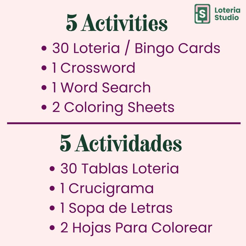 Activities San Valentin Spanish Familia Game Bingo Juego Niños School ...