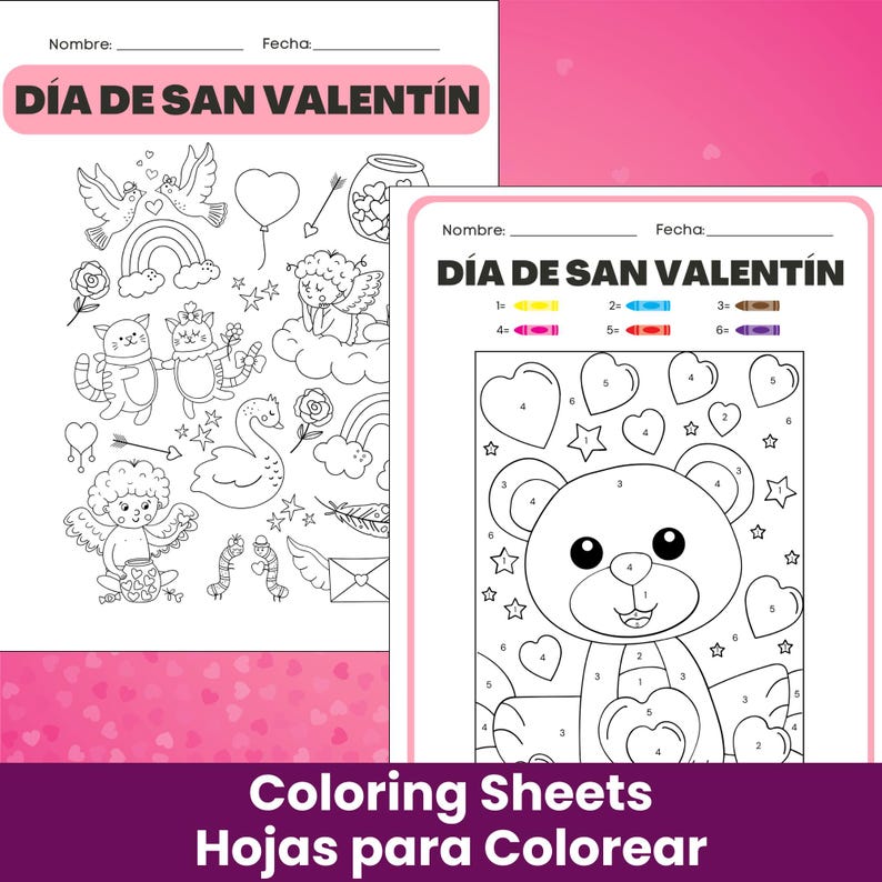 Activities San Valentin Spanish Familia Game Bingo Juego Niños School ...