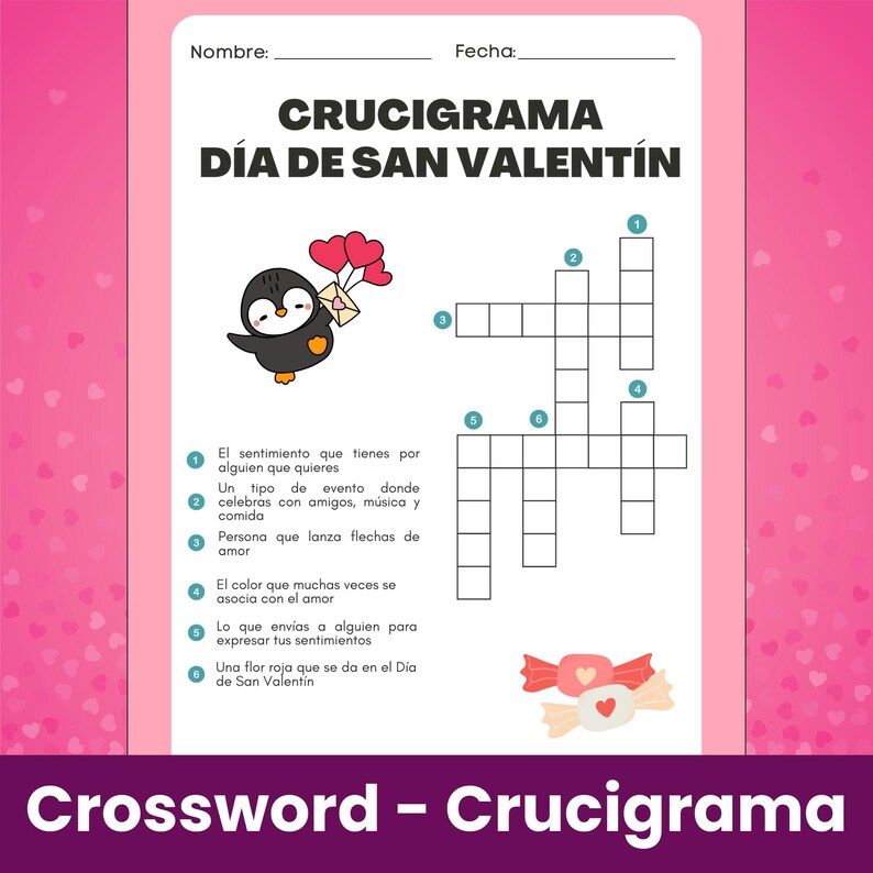 Activities San Valentin Spanish Familia Game Bingo Juego Niños School ...