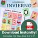 Invierno Español 15 Tablas - Loteria Bingo Classroom Family Activity ...