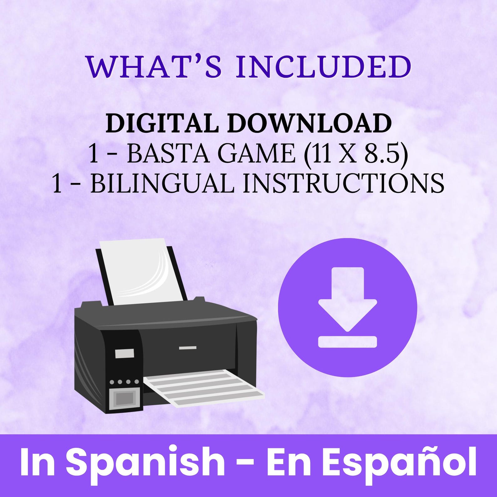 Basta Cumpleaños - Printable Birthday Edition of the Classic Basta Game ...