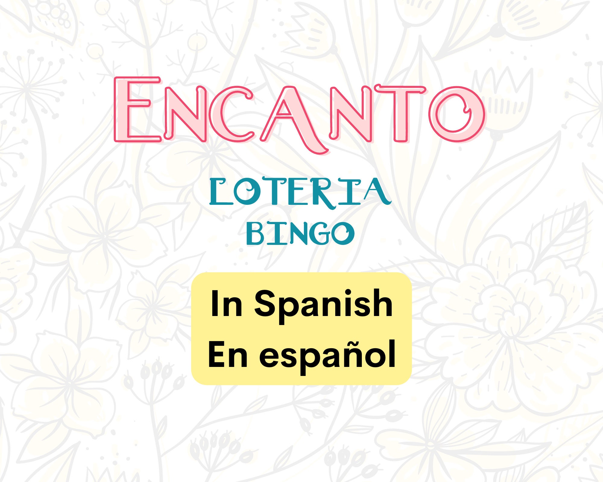 Encanto Movie Loteria Bingo 30 Cards Spanish Loteria Encanto Pelicula ...