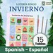 Invierno Español 15 Tablas - Loteria Bingo Classroom Family Activity ...