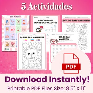 Activities San Valentin Spanish Familia Game Bingo Juego Niños School ...