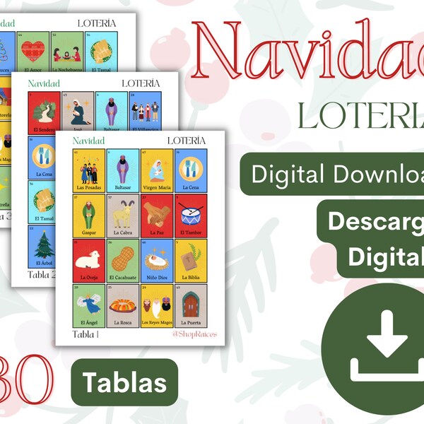 Spanish Loteria Christmas - Etsy
