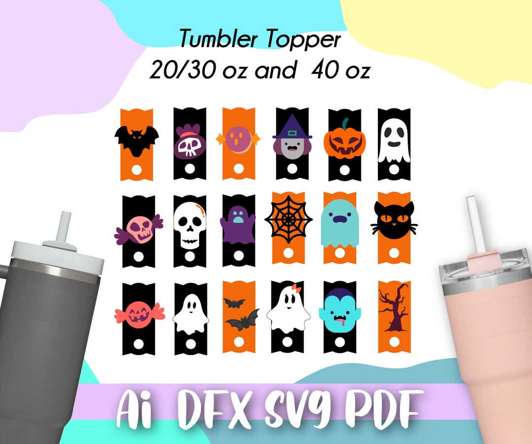 Stanley Topper SVG Bundle, Laser Ready ,H2.0 Topper,daisy Ghost Stanley ...