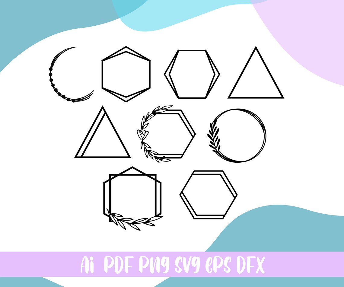 Cadre de cercle svg cake topper svg fichiers pour cricut - Etsy Canada