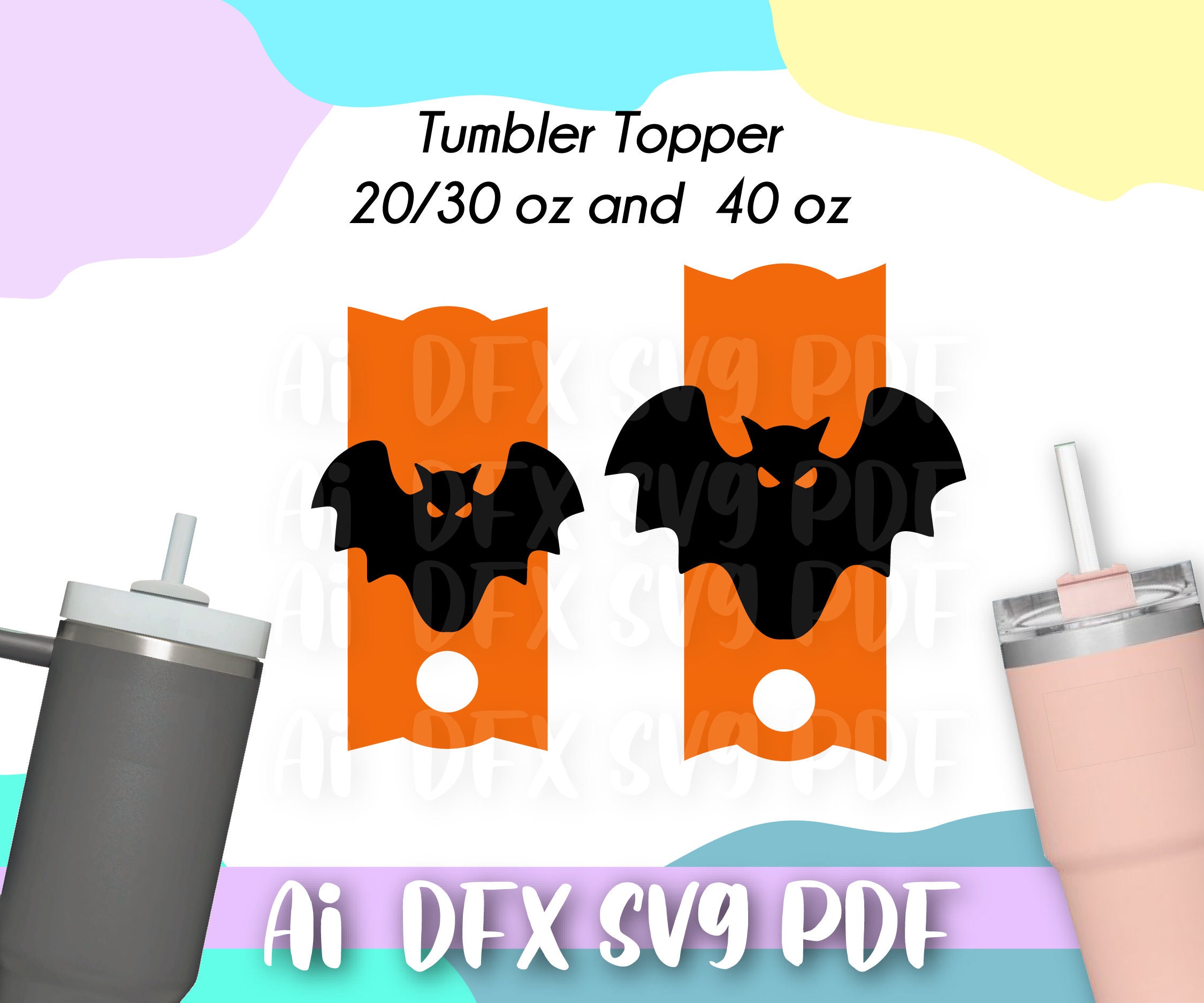 Stanley Topper SVG Bundle, Laser Ready ,H2.0 Topper,bat Stanley Topper ...
