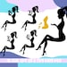Sitting Lady Silhouette ,sitting Lady Svg Cake Topper,sitting Lady With ...