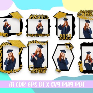 Graduation Cake Topper Bundle SVG as a Gift a Free Bundle ,personalized ...