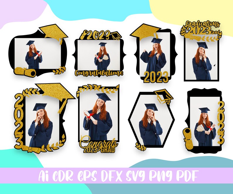 Graduation Cake Topper Bundle SVG as a Gift a Free Bundle - Etsy