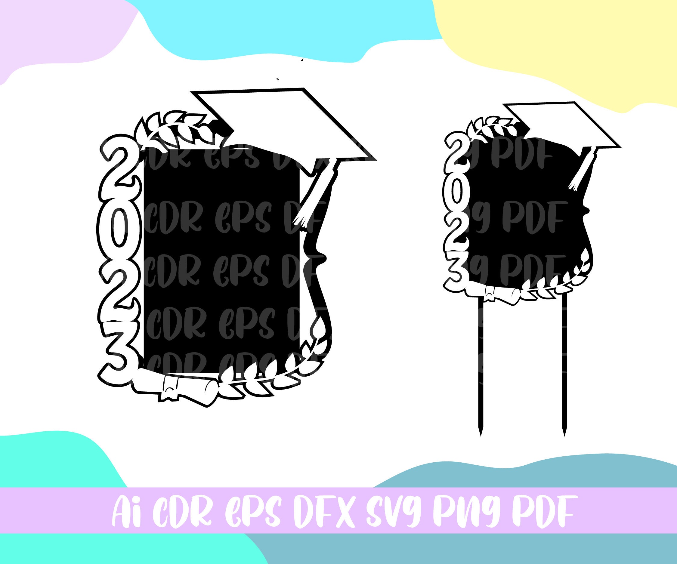 Graduation Cake Topper Svg,personalized Cake Topper SVG,DIY Graduation ...