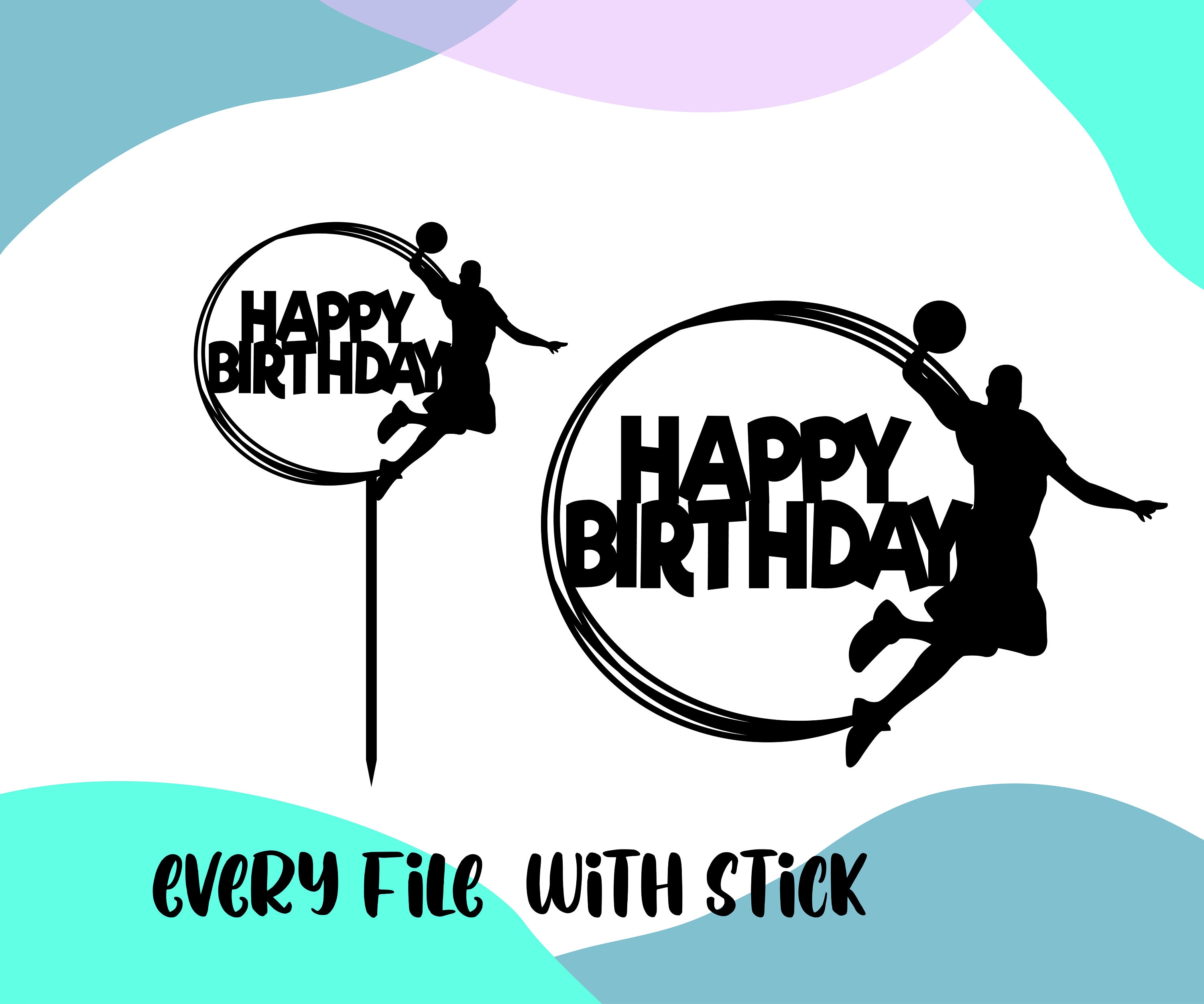 150 Cake Topper SVG Bundle cake Decorations Svghappy - Etsy