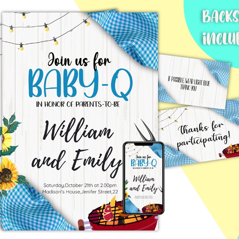 Babyq Invitation - Etsy