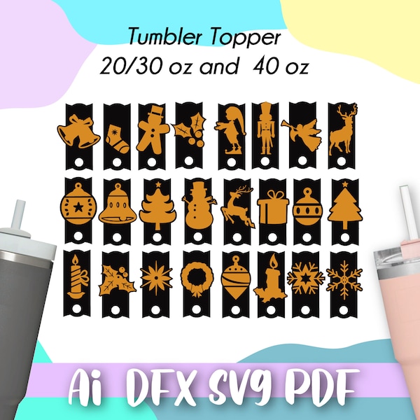 Christmas Stanley Topper Svg - Etsy