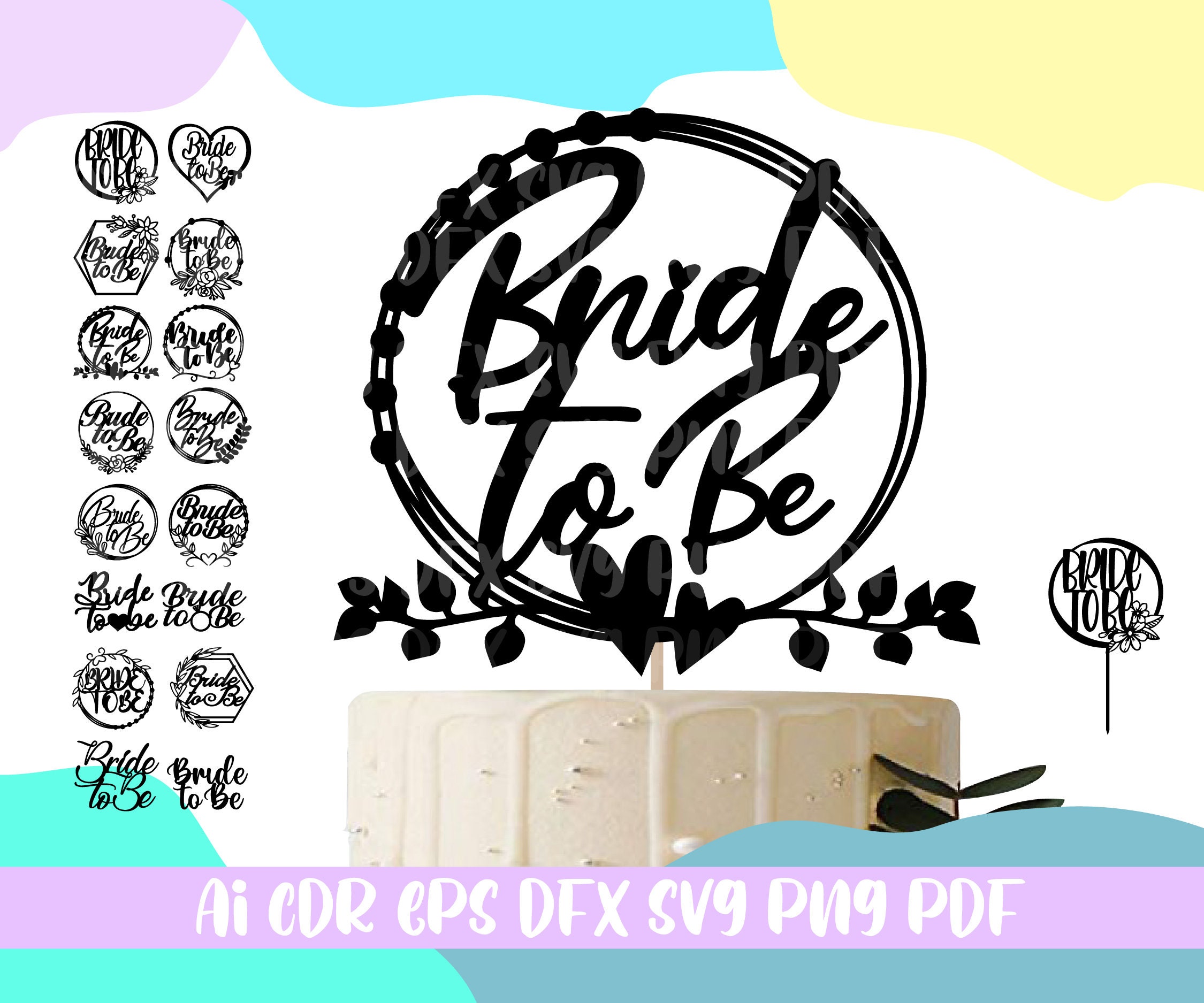 Bride to Be Cake Topper Svgbride to Be Silhouettebride to Be - Etsy