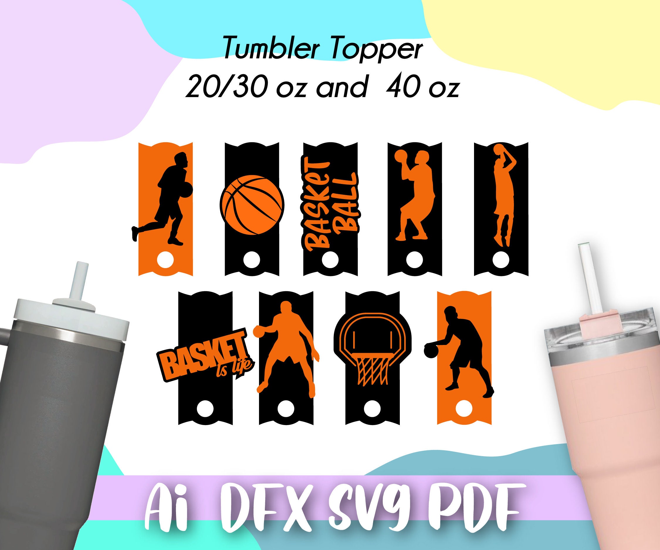 Stanley Topper SVG Bundle Laser Ready H2.0 Topperbasketball - Etsy