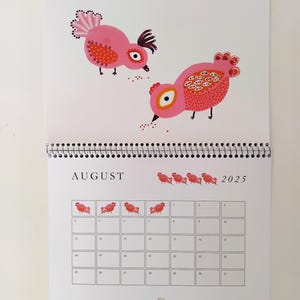 2025 Wall Bird Calendar With Original Artwork by La Bastida Art ...