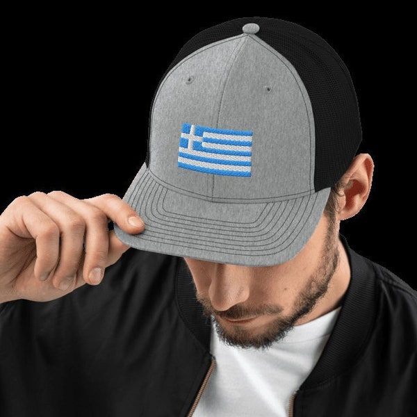 Greece Flag Mens Baseball Cap - Etsy