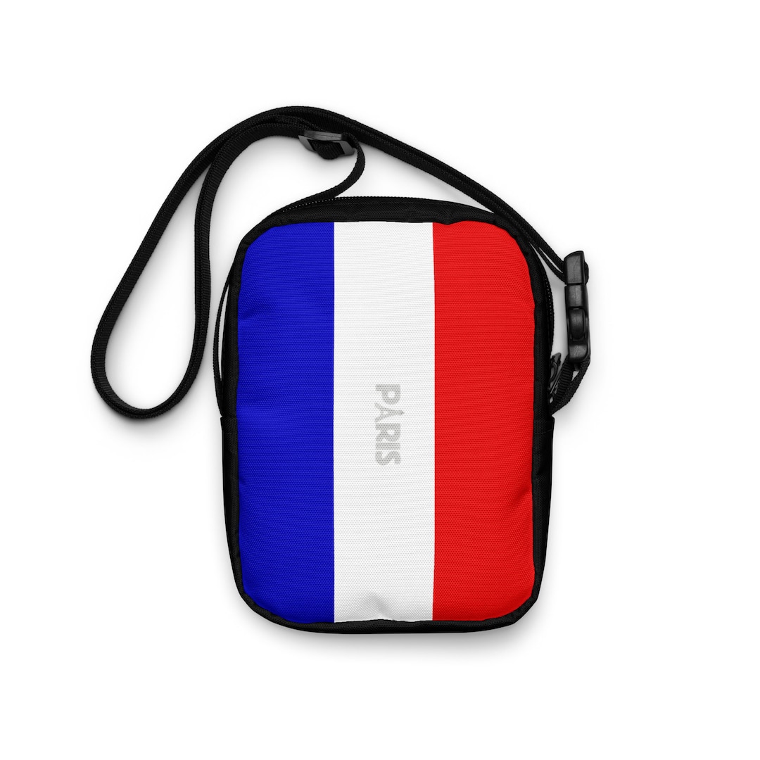 Utility Crossbody Bag, Paris Olympics 2024, Small French Flag Design ...