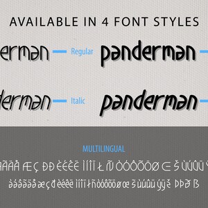 Panderman Simple San Serif Font, Clean Typeface, Logo Font, Bundle Font ...