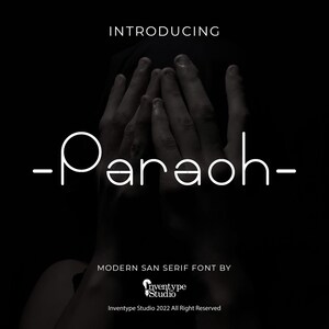 Paraoh San Serif Font, Pen Font, Classy Font, Classic Font, Logo Font ...