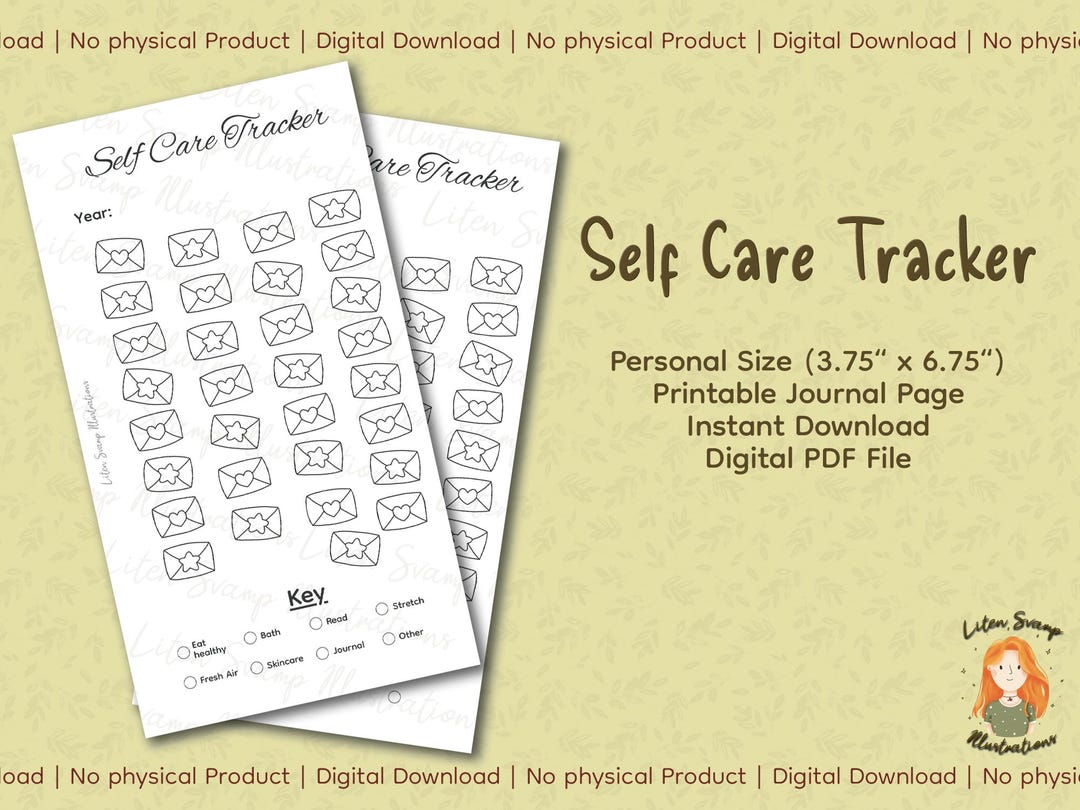 Self Care Tracker – Printable PDF for Mindful Living – Digital Download ...