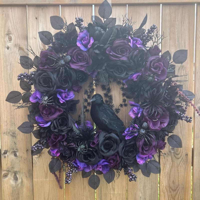 Halloween Raven Decor - Etsy