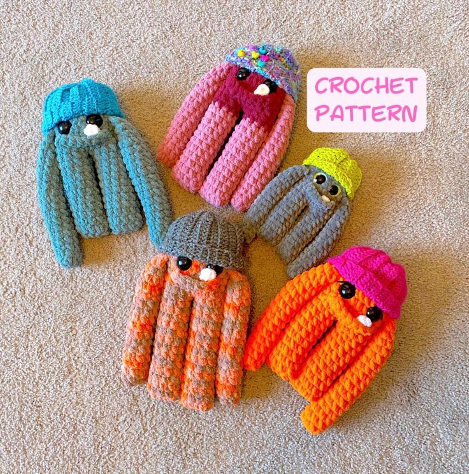Moxie and Mort Monsters Crochet Pattern, Crochet Ideas, Amigurumi ...