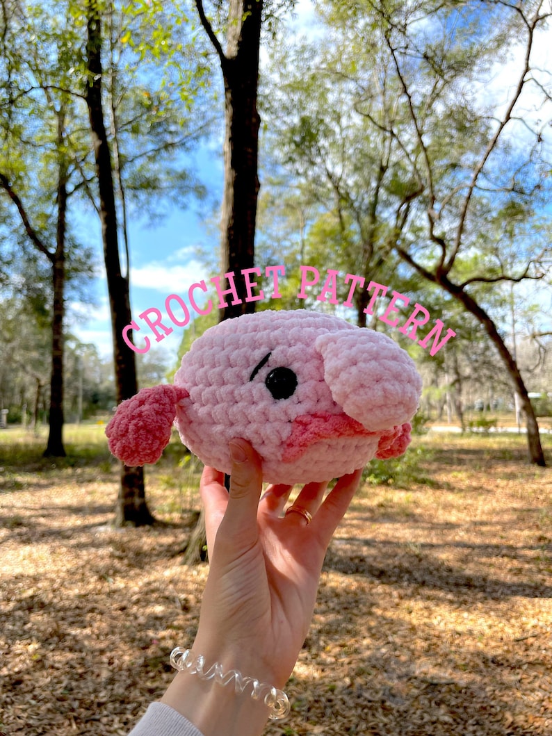 No Sew Blobfish Crochet Pattern - Etsy